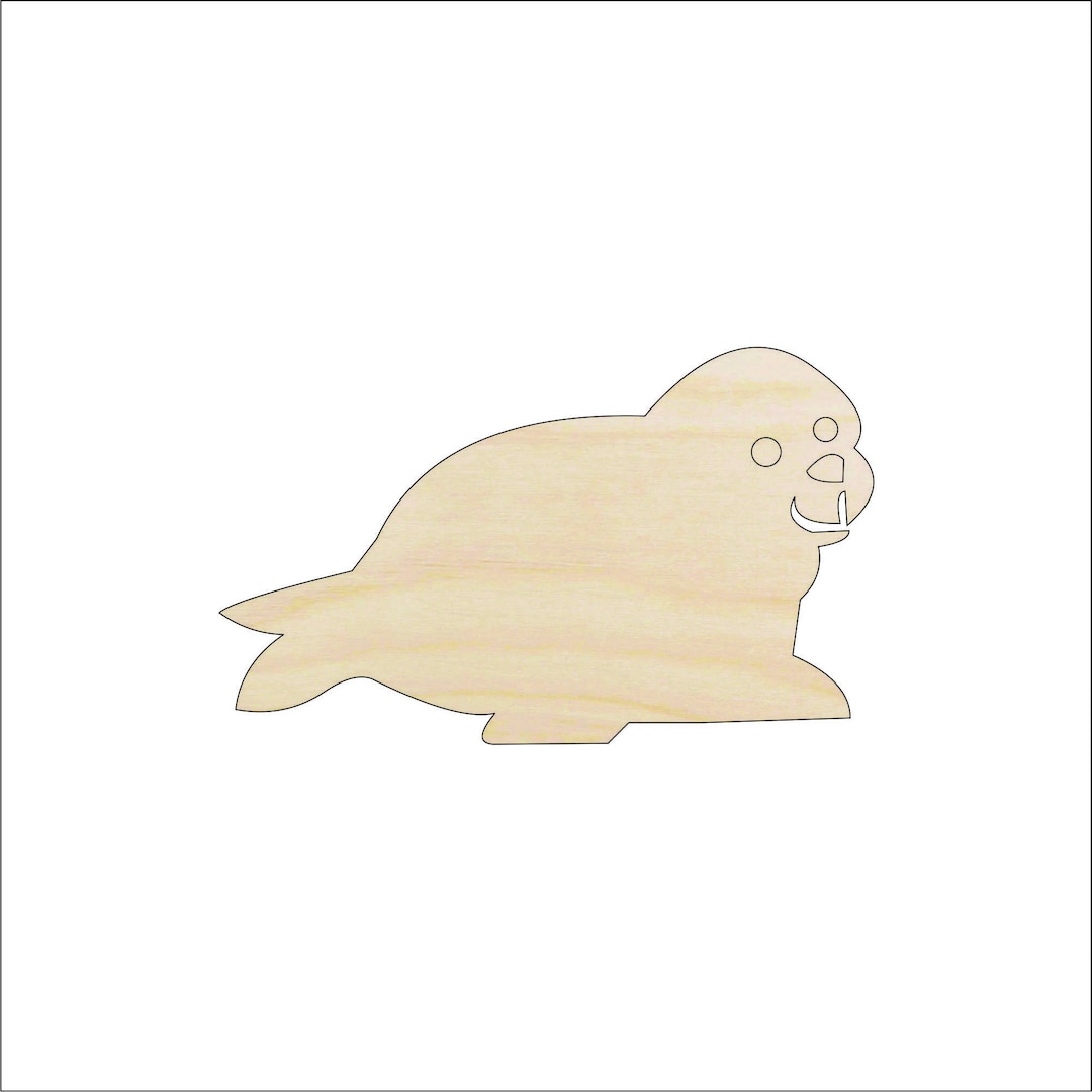 Seal Laser Cut Out Unfinished Wood Shape Craft Supply ANML127 - Etsy
