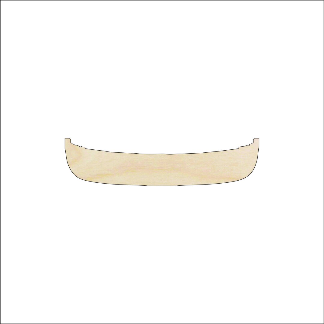 Canoe - Laser Cut Out Unfinished Wood Shape Craft Supply BOT21 - Etsy