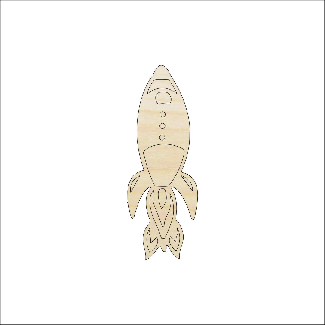 Spaceship - Laser Cut Out Unfinished Wood Shape Craft Supply SPC48 - Etsy