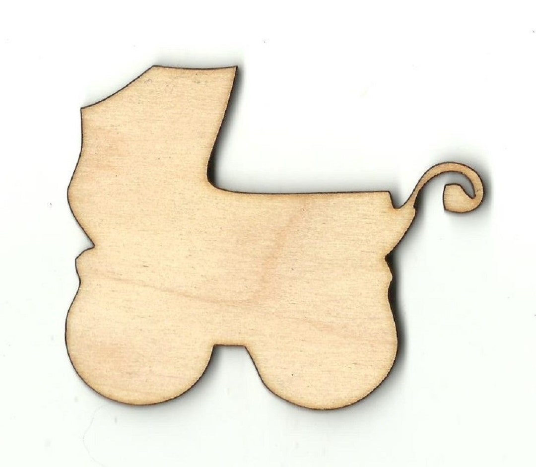 Stroller Laser Cut Out Unfinished Wood Shape Craft Supply - Etsy