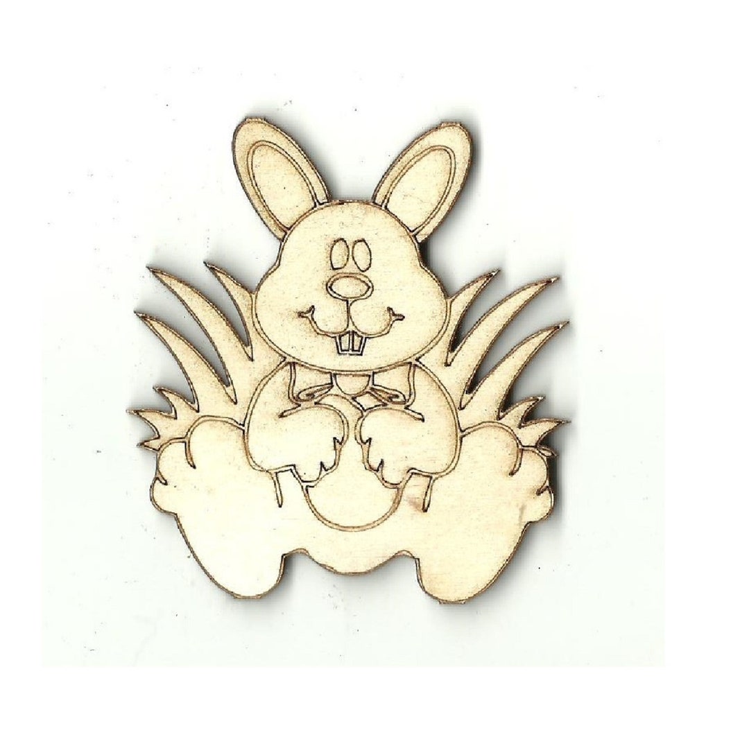 Bunny Rabbit Laser Cut Out Unfinished Wood Shape Craft - Etsy
