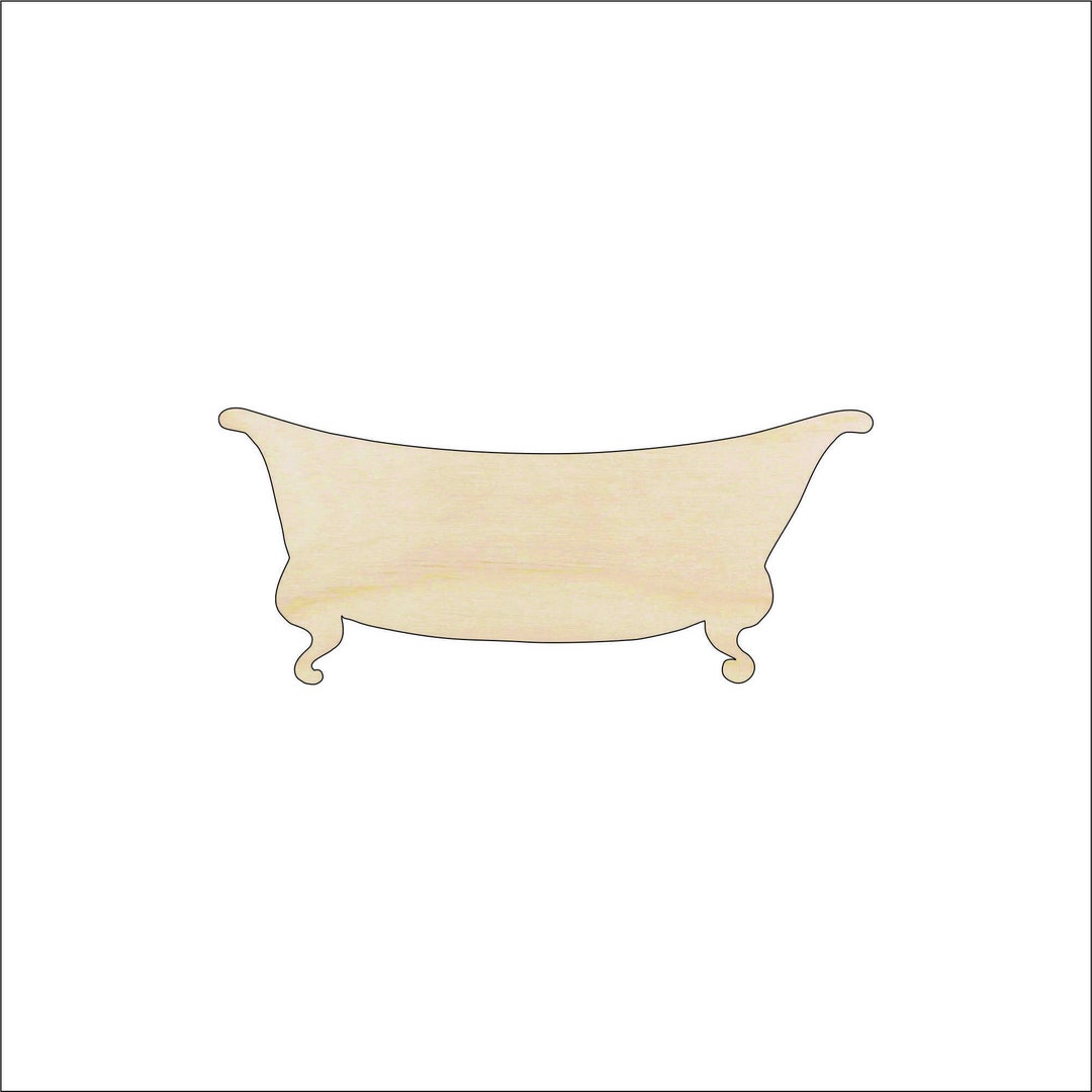Decor Bathtub Laser Cut Out Unfinished Wood Shape Craft Supply DCR31 - Etsy