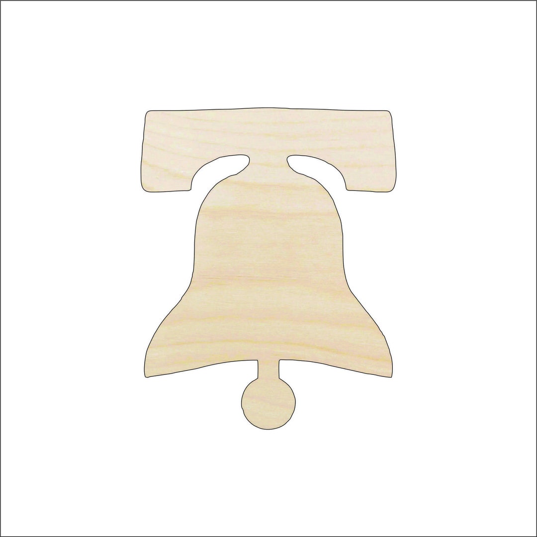 Liberty Bell - Laser Cut Out Unfinished Wood Shape Craft Supply 4TH17 ...