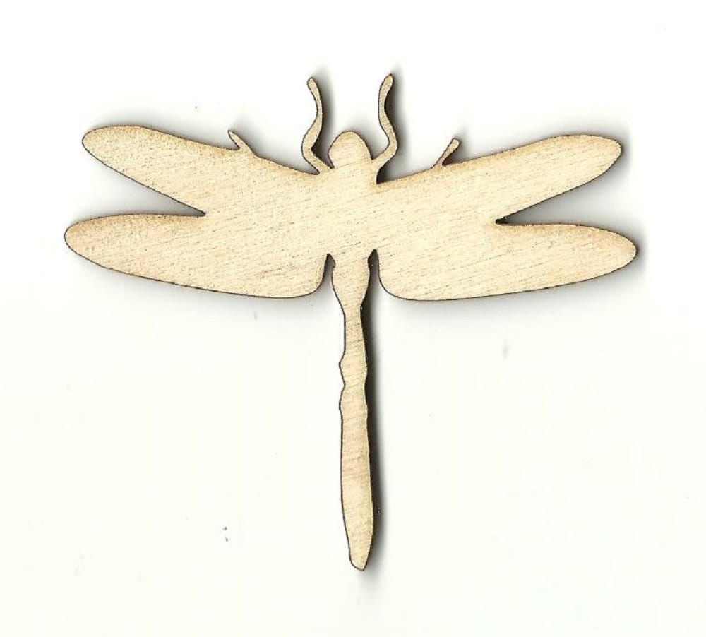 Dragonfly Laser Cut Out Unfinished Wood Shape Craft Supply | Etsy