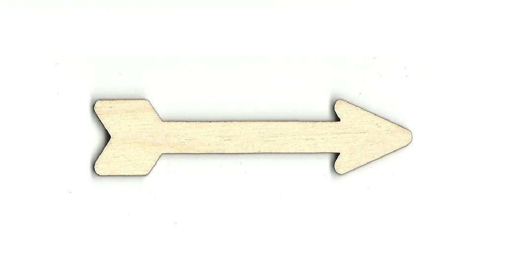 Arrow Laser Cut Out Unfinished Wood Shape Craft Supply ARW4 - Etsy