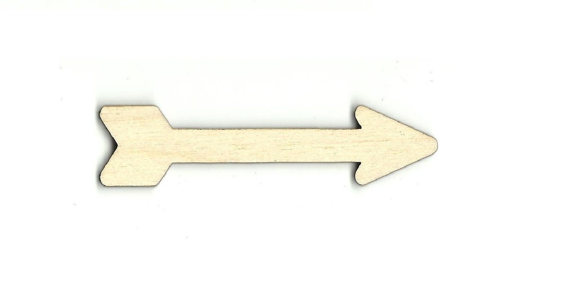 Arrow Laser Cut Out Unfinished Wood Shape Craft Supply ARW4 - Etsy