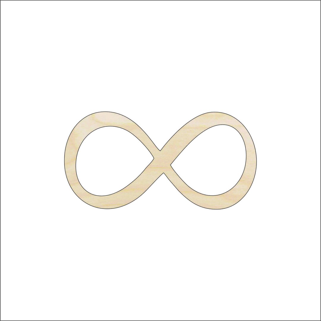 Infinity Sign Laser Cut Out Unfinished Wood Shape Craft Supply SGN24 - Etsy