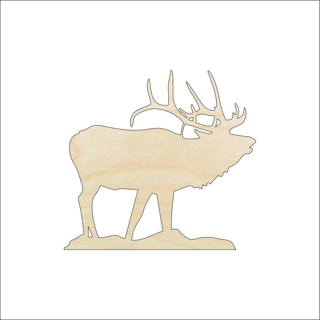 Deer - Laser Cut Out Unfinished Wood Shape Craft Supply DER40 - Etsy