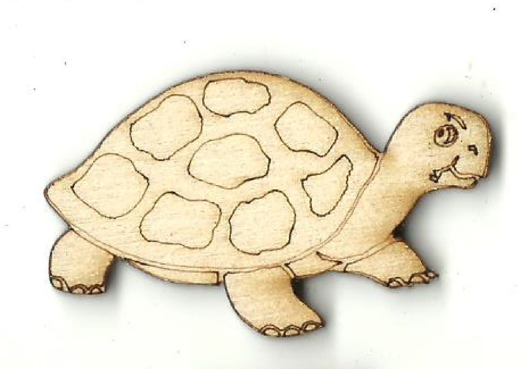 Turtle Tortoise Laser Cut Out Unfinished Wood Shape Craft - Etsy