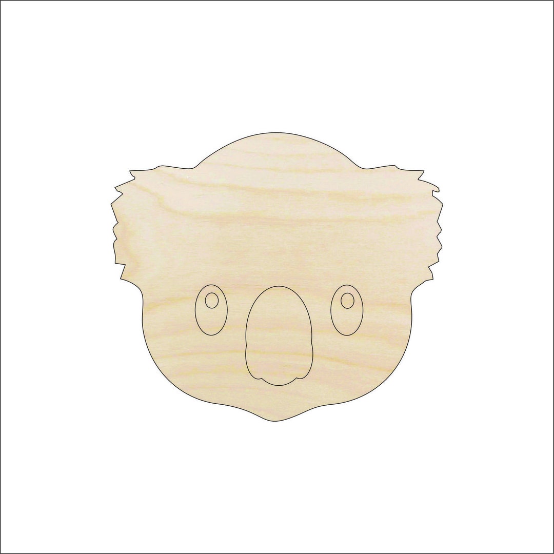 Bear Koala - Laser Cut Out Unfinished Wood Shape Craft Supply BER4 - Etsy
