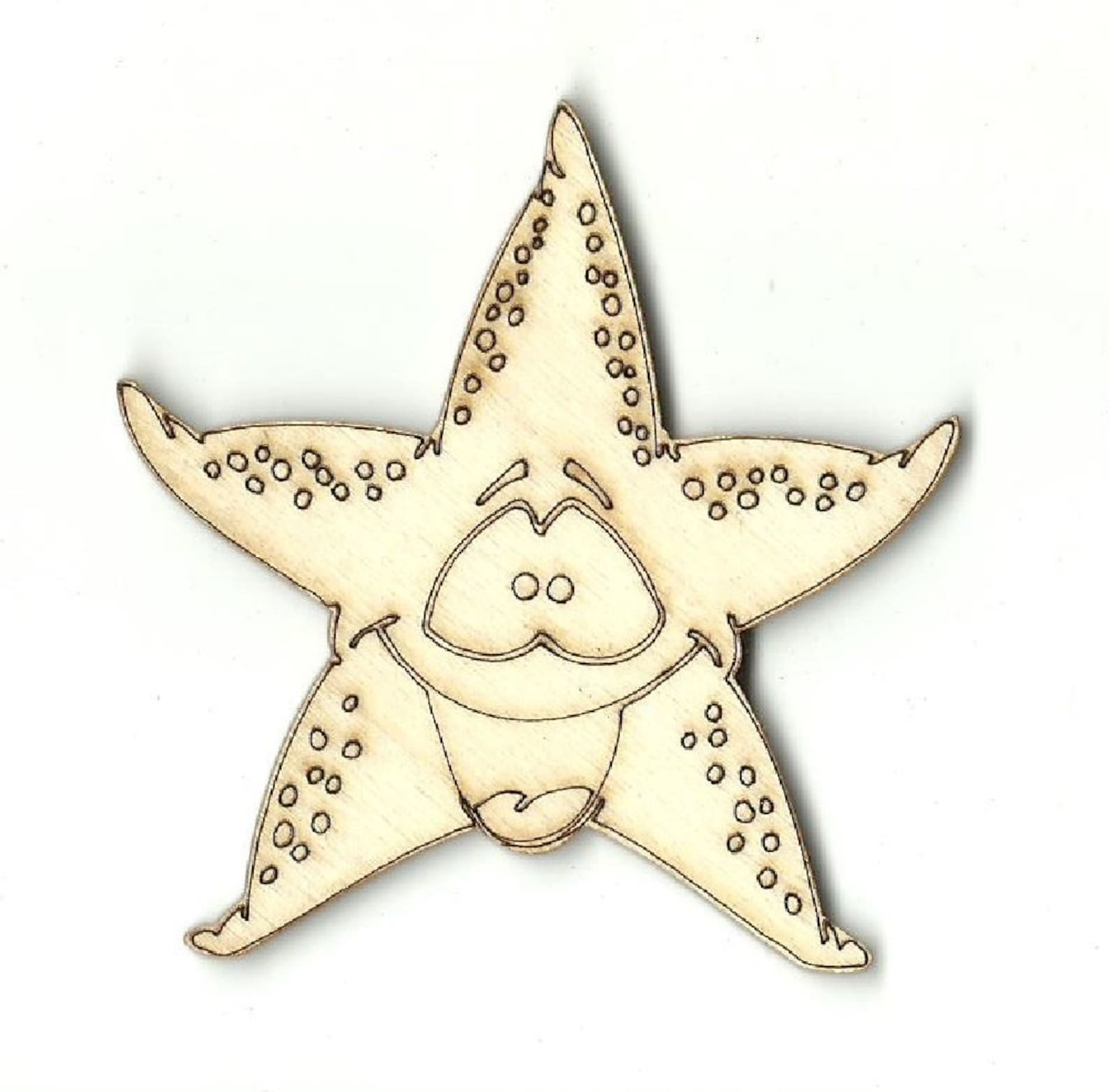 Starfish Laser Cut Out Unfinished Wood Shape Craft Supply - Etsy