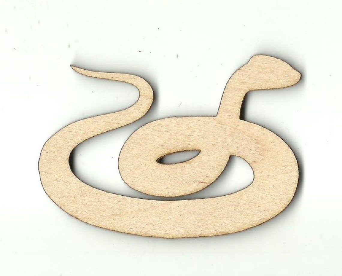 Snake Laser Cut Out Unfinished Wood Shape Craft Supply REP39 - Etsy