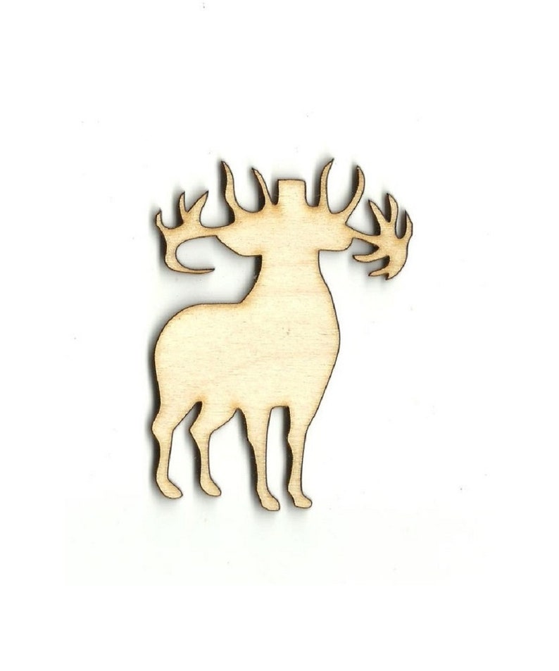 Buck Deer Laser Cut Out Unfinished Wood Shape Craft Supply - Etsy