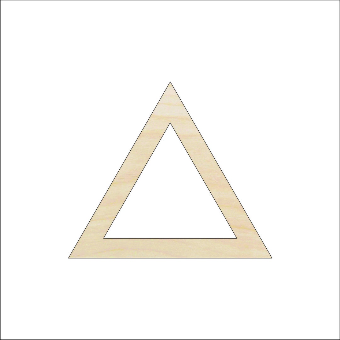 Triangle Laser Cut Out Unfinished Wood Craft Shape BSC56 - Etsy