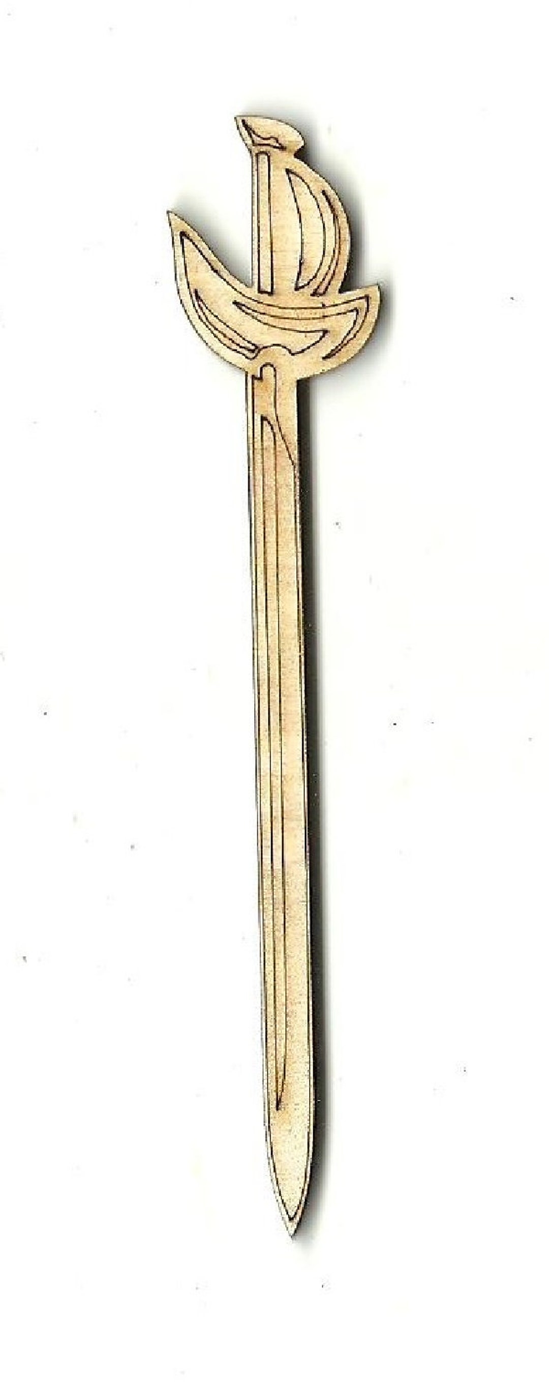 Sword Laser Cut Out Unfinished Wood Shape Craft Supply WPN20 - Etsy