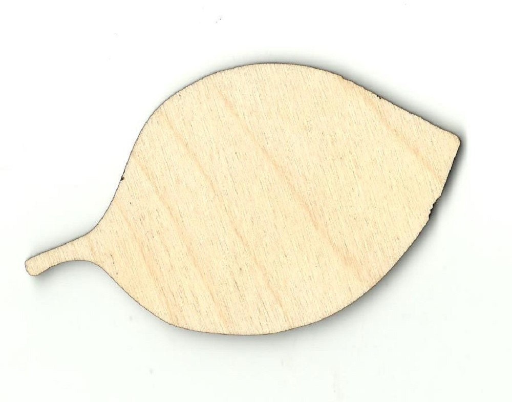 Leaf Laser Cut Out Unfinished Wood Shape Craft Supply LEF31 | Etsy