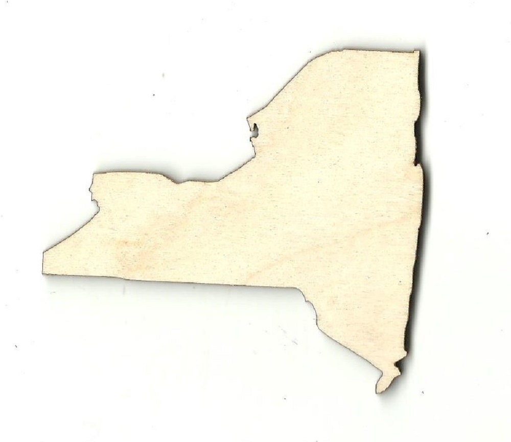 New York Laser Cut Out Unfinished Wood Shape Craft Supply | Etsy