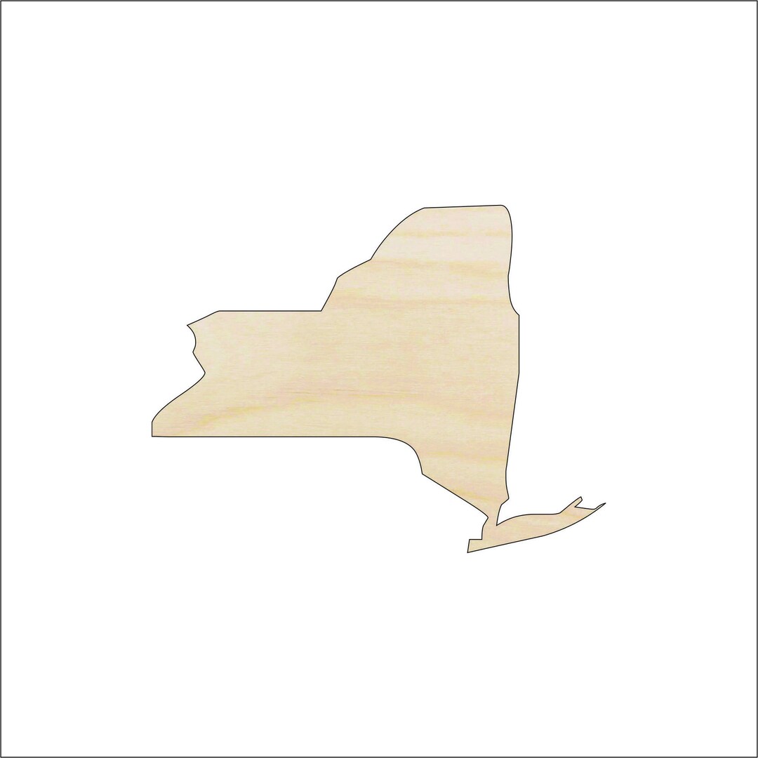 New York Laser Cut Out Unfinished Wood Shape Craft Supply STAT80 - Etsy