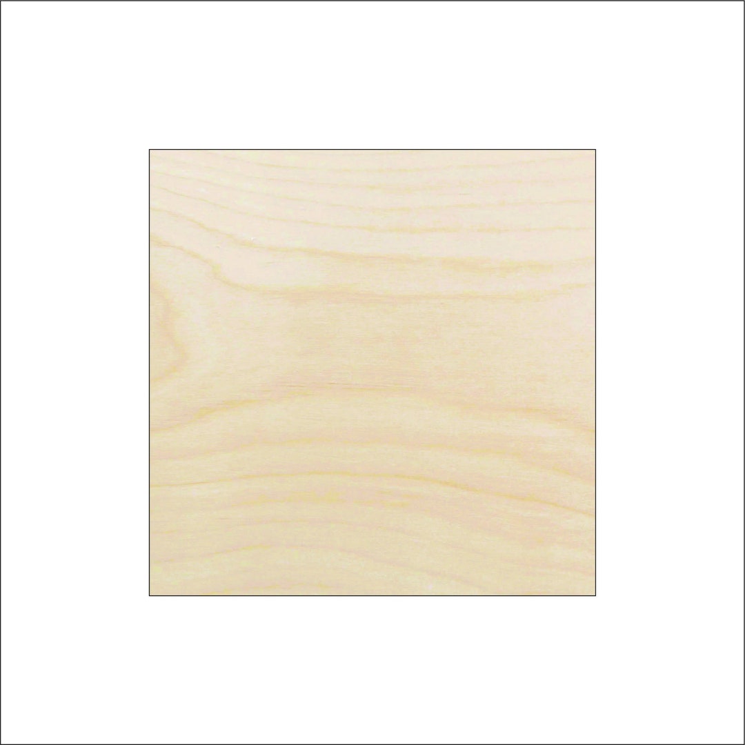 Square - Wood Craft Shape Laser Cut Out & Unfinished DIY Craft Supply ...