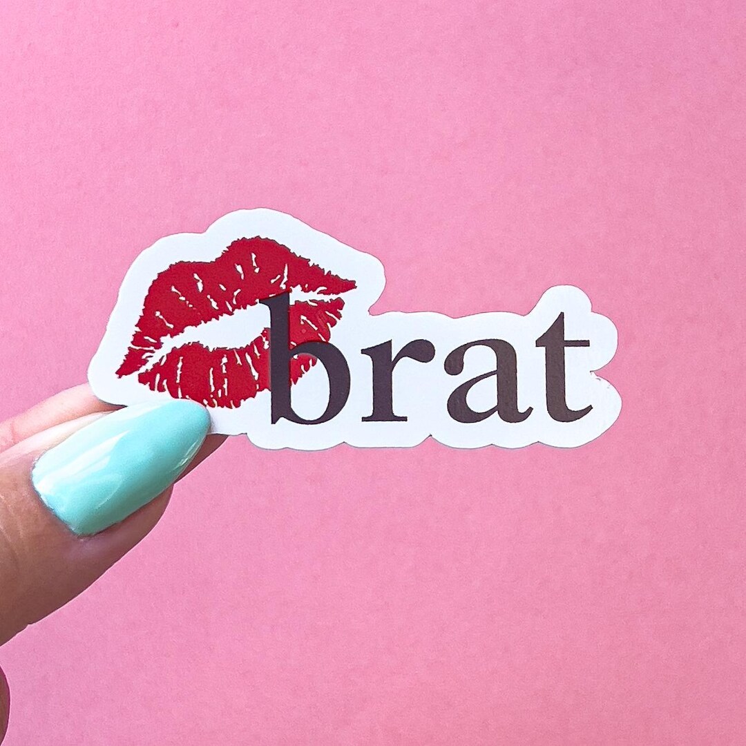 Brat Lips Sticker Vinyl Design (laptop, Tumbler, Water Bottle) 2SAY - Etsy