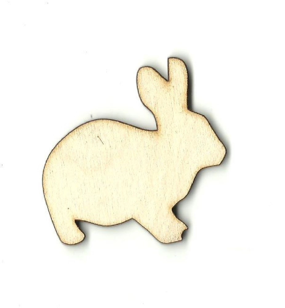 Bunny Rabbit Laser Cut Out Unfinished Wood Shape Craft | Etsy