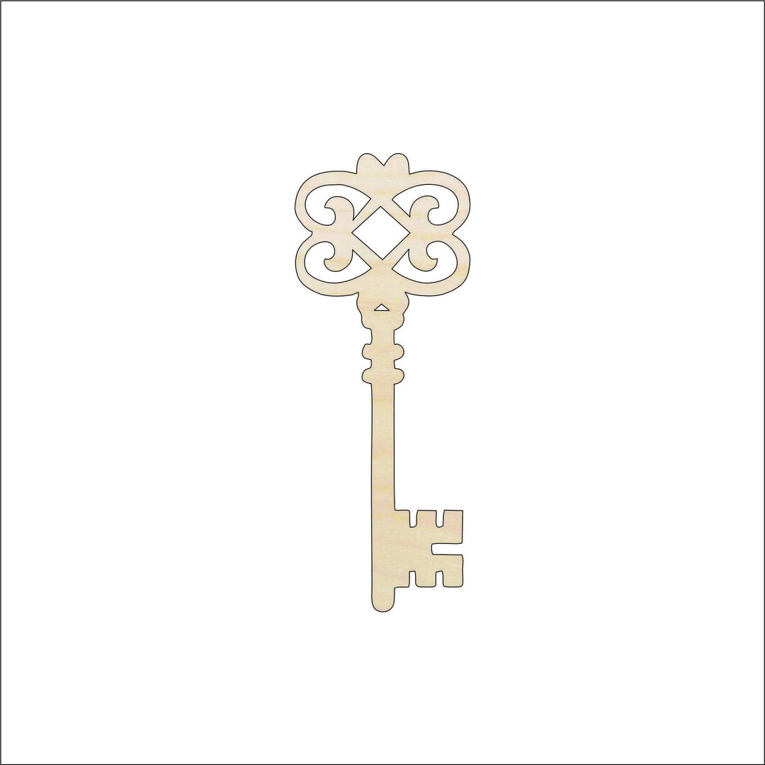 Key Laser Cut Out Unfinished Wood Shape Craft Supply KEY5 - Etsy