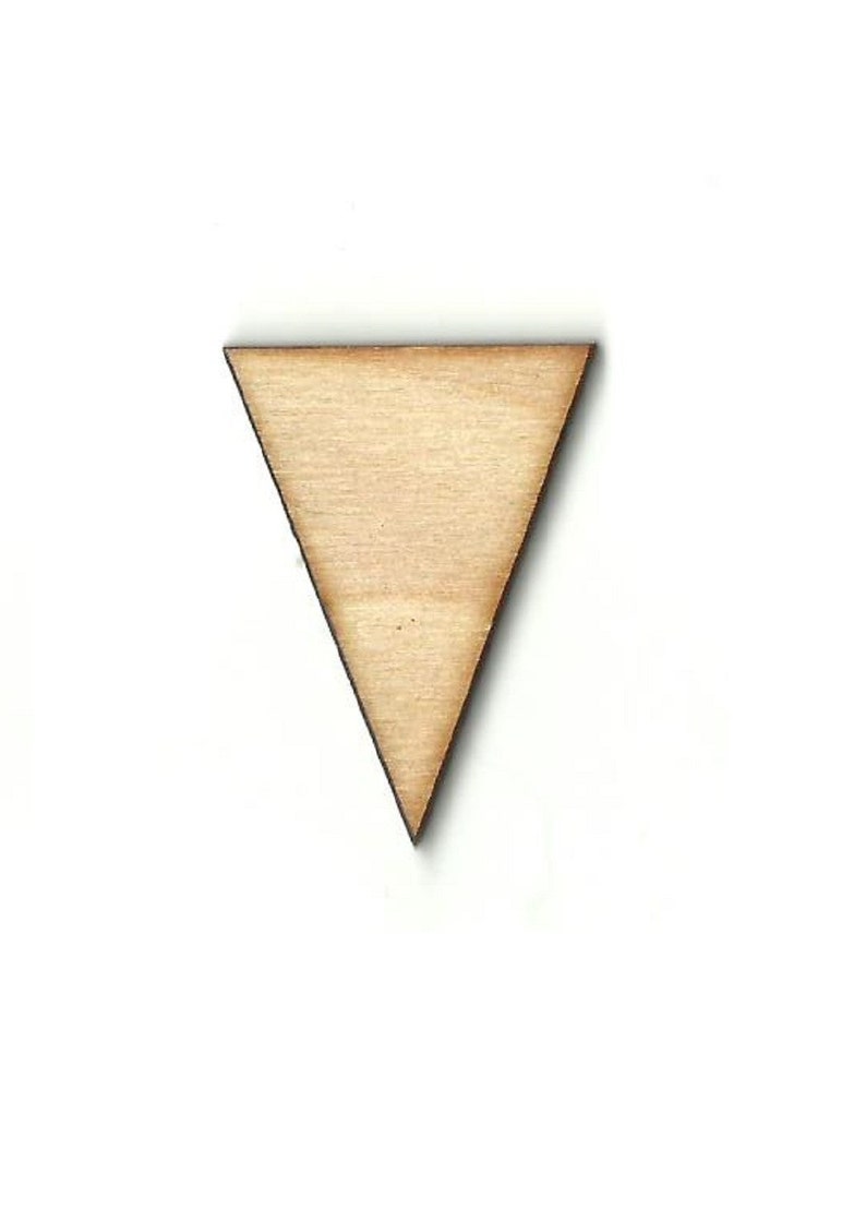 Triangle Laser Cut Out Unfinished Wood Shape Craft Supply - Etsy