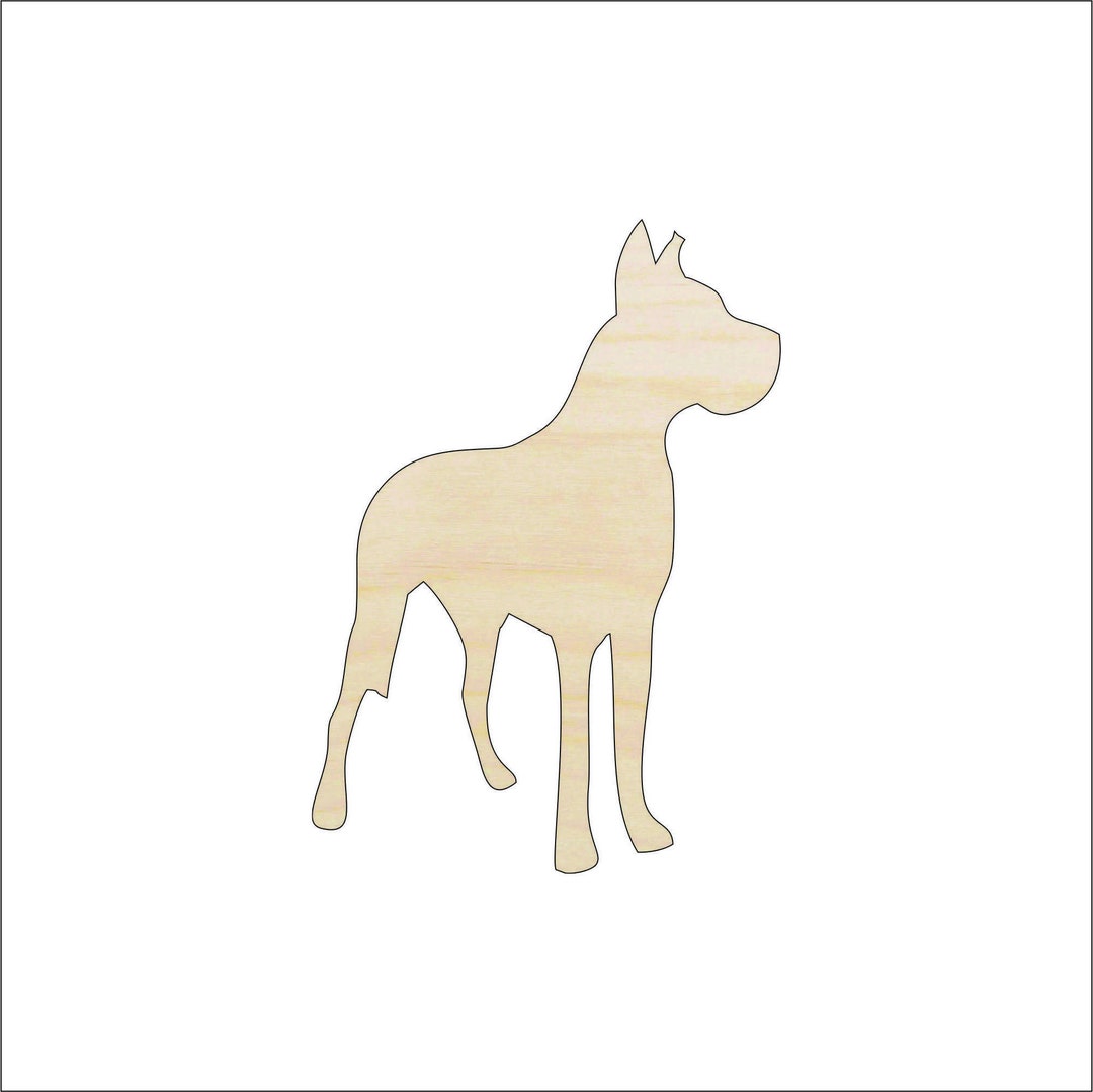 Dog Laser Cut Out Unfinished Wood Shape Craft Supply DOG29 - Etsy