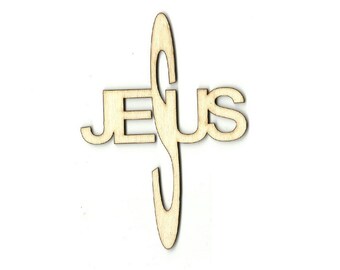 Cross Laser Cut Out Unfinished Wood Shape Craft Supply ESR21 - Etsy