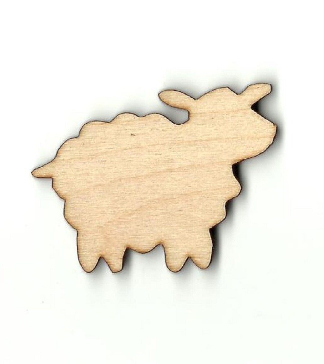 Sheep Laser Cut Out Unfinished Wood Shape Craft Supply SHP2 - Etsy