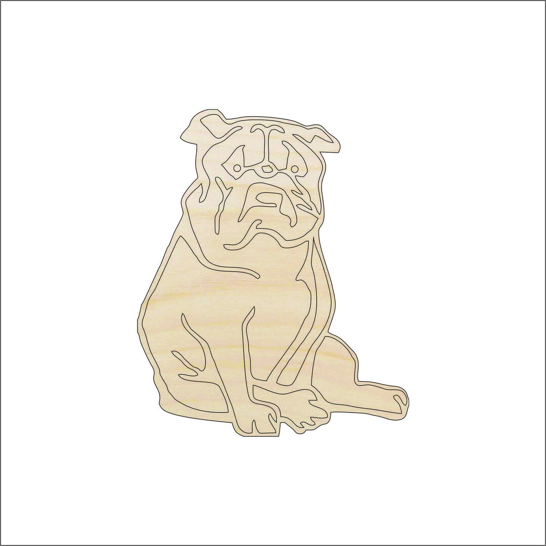 Dog - Wood Craft Shape Laser Cut Out & Unfinished DIY Craft Supply ...