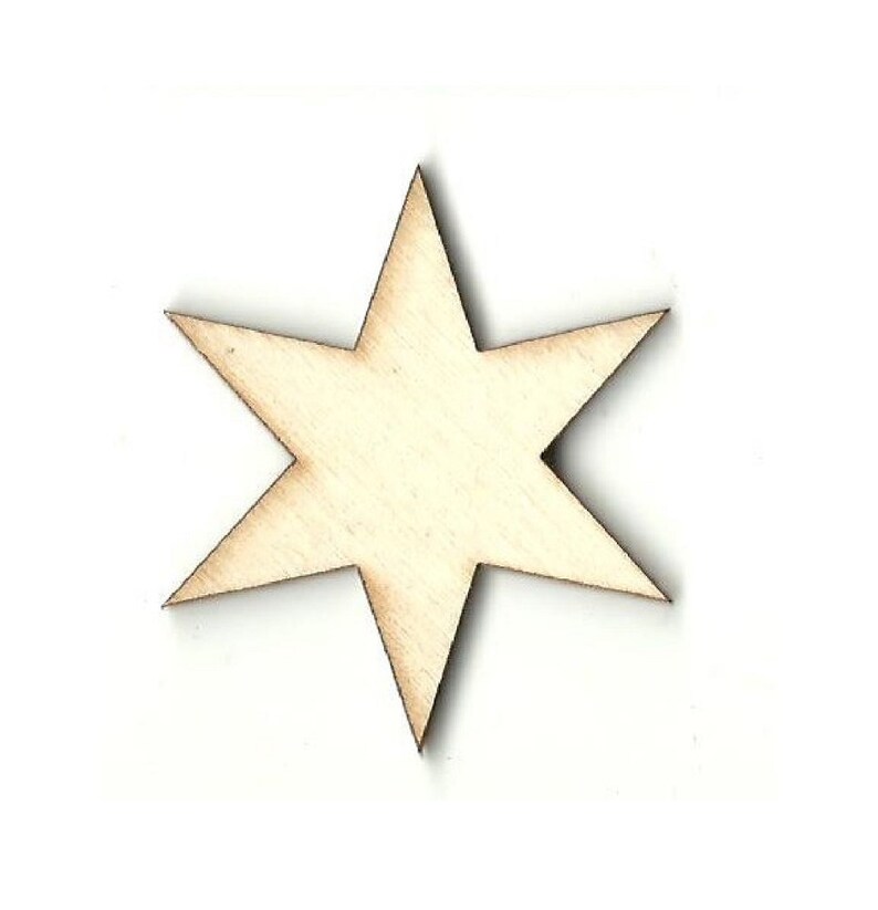 Star Laser Cut Out Unfinished Wood Shape Craft Supply BSC24 - Etsy