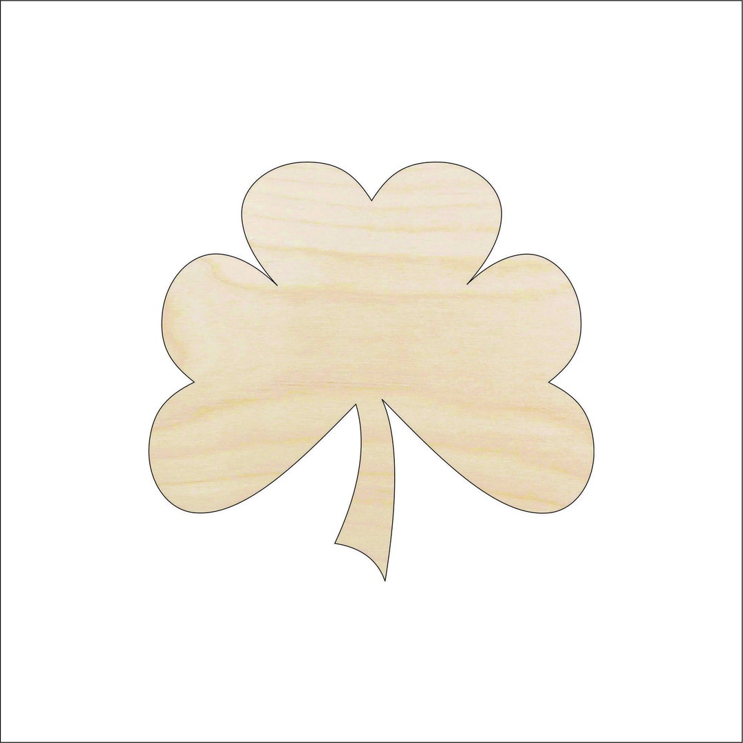 Clover Laser Cut Out Unfinished Wood Shape Craft Supply PAT3 - Etsy