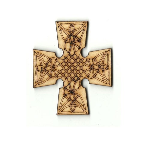 Cross Laser Cut Out Unfinished Wood Shape Craft Supply ESR21 | Etsy