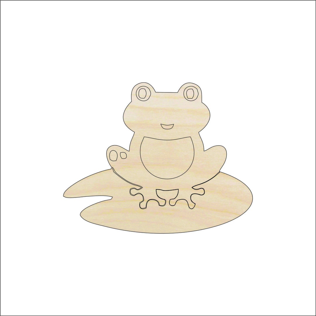 Frog - Laser Cut Out Unfinished Wood Shape Craft Supply FRG15 - Etsy