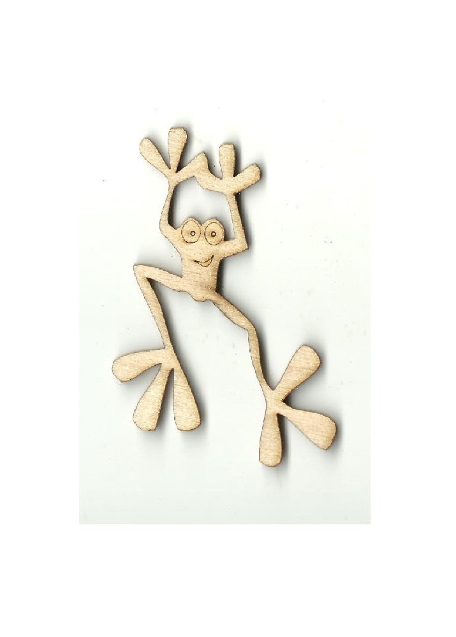 Frog Laser Cut Out Unfinished Wood Shape Craft Supply FRG7 - Etsy