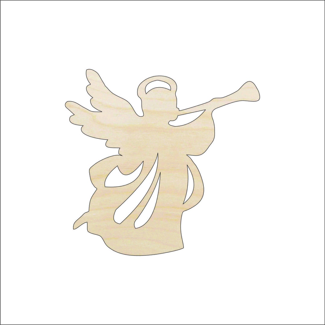 Angel Laser Cut Out Unfinished Wood Craft Shape XMS194 - Etsy