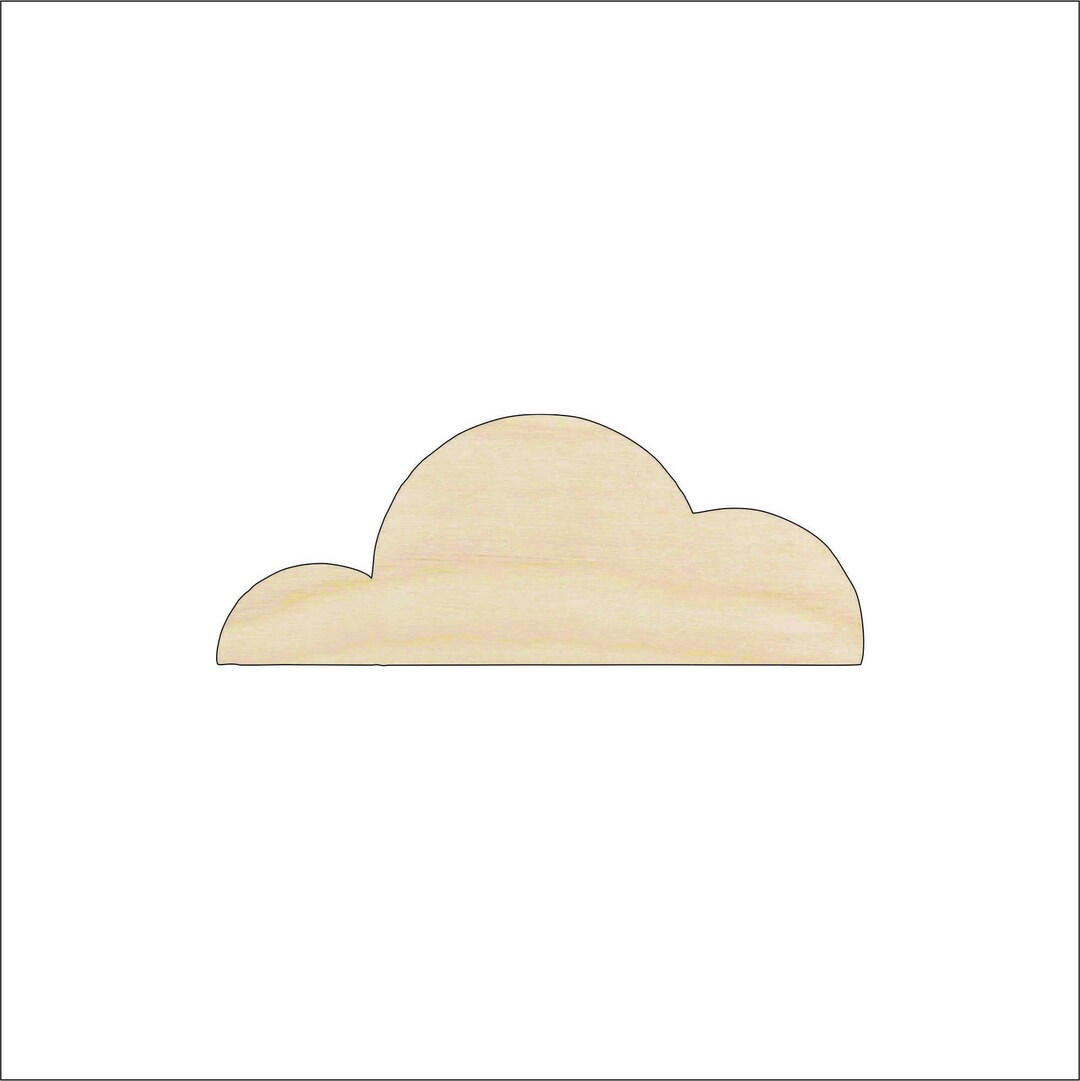 Cloud - Laser Cut Out Unfinished Wood Shape Craft Supply SKY16 - Etsy