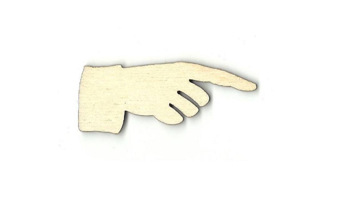Vintage Pointing Hand Laser Cut Out Unfinished Wood Shape - Etsy