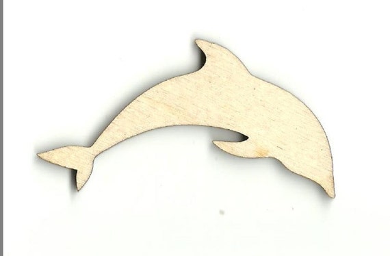 Dolphin Laser Cut Out Unfinished Wood Shape Craft Supply | Etsy