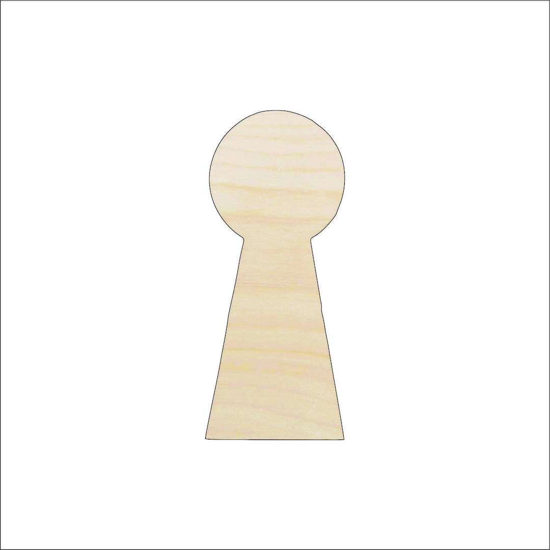 Key Hole Laser Cut Out Unfinished Wood Shape Craft Supply KEY34 - Etsy