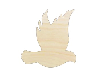 10x Wooden Simple Dove Flying Plain Craft Shapes 3mm Plywood - Etsy