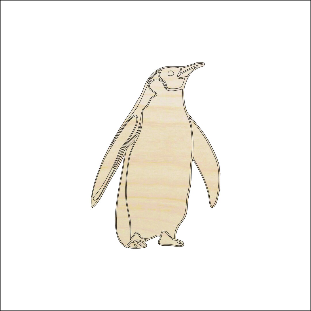 Bird Penguin Laser Cut Out Unfinished Wood Shape Craft Supply BRD41 - Etsy