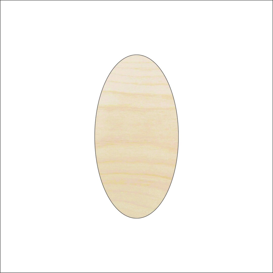 Oval - Laser Cut Out Unfinished Wood Shape Craft Supply BSC10 - Etsy
