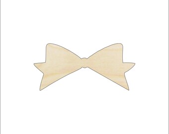 Bow Shape Unfinished Wood Craft Cut Outs Variety of Sizes - Etsy