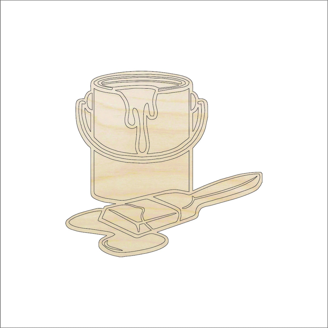 Art Paint Laser Cut Out Unfinished Engraved Wood Shape Craft Supply ...