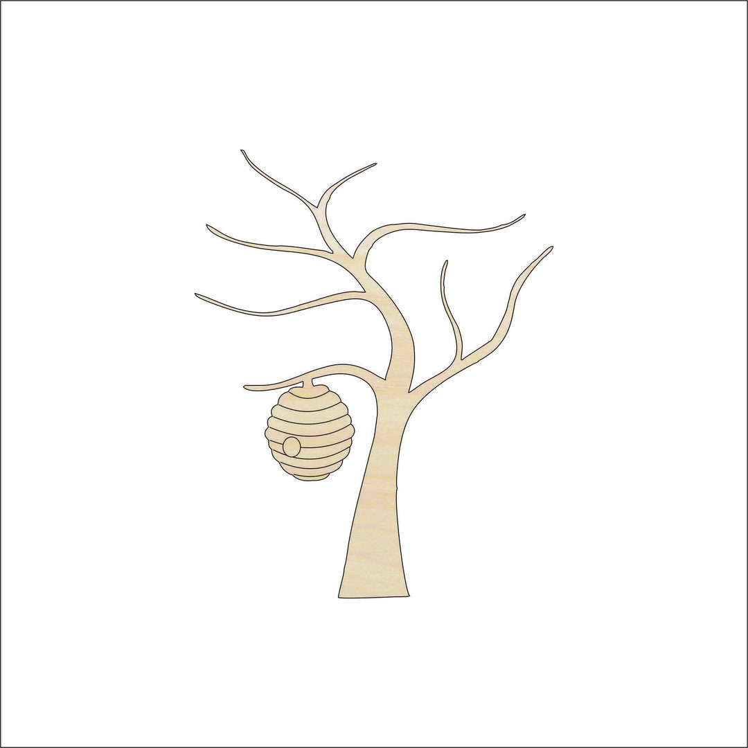 Tree Laser Cut Out Unfinished Wood Shape Craft Supply TRE29 - Etsy
