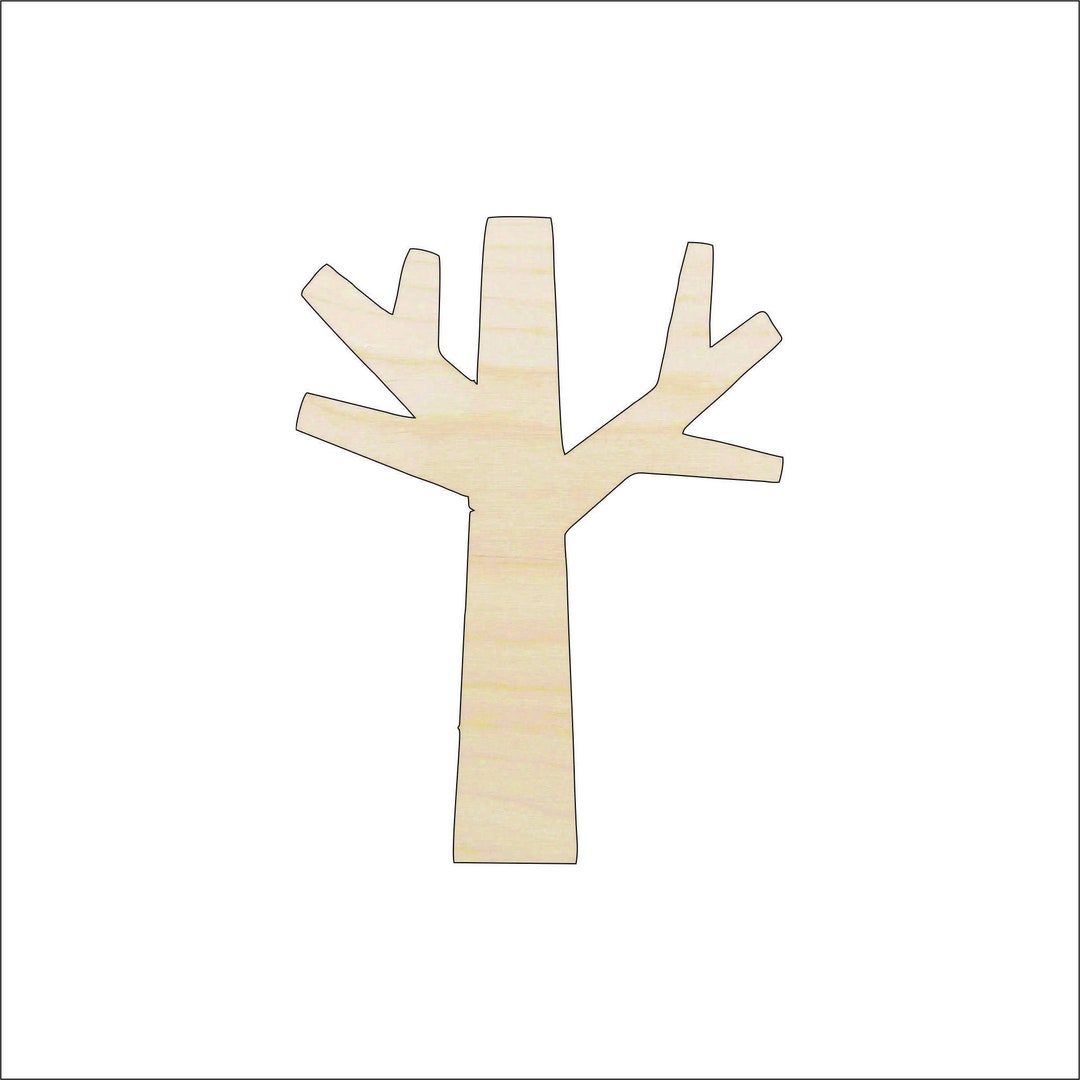 Bare Tree - Wood Craft Shape Laser Cut Out & Unfinished DIY Craft ...