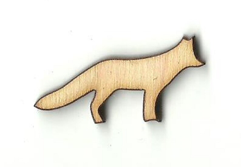 Fox Laser Cut Out Unfinished Wood Shape Craft Supply FOX9 - Etsy