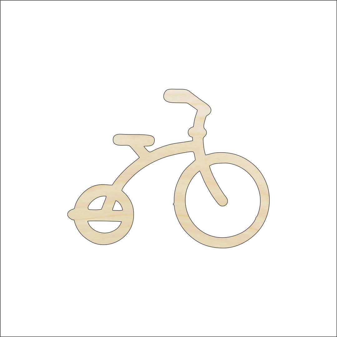 Child's Tricycle - Wood Craft Shape Laser Cut Out & Unfinished DIY ...